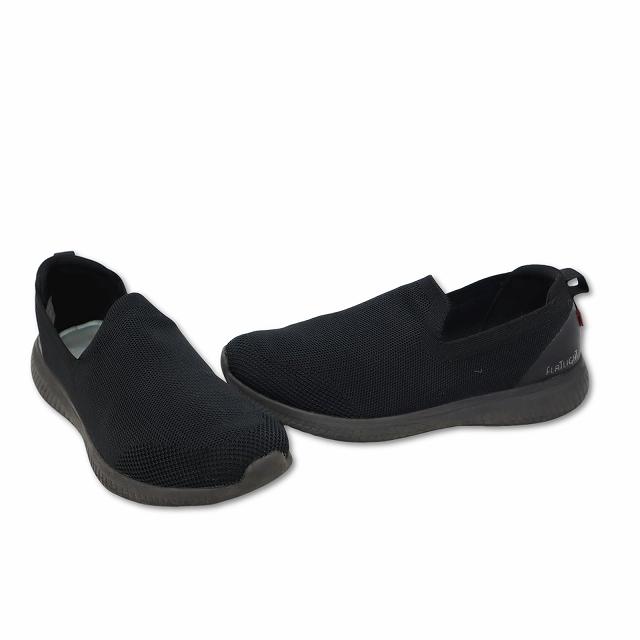 FLATLIGHT フラットライト メッシュ スリッポン スニーカー 24.5 ブラック レディース : ブランド古着販売のベクトル - 通販 - Yahoo!ショッピング
