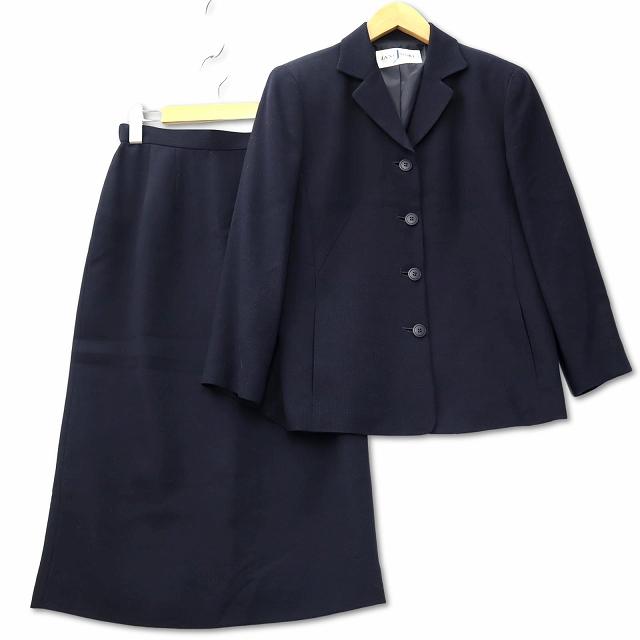 JANE MORE ジェーンモア ウール シングル ロング スカート スーツ 9 ネイビー レディース : ブランド古着販売のベクトル - 通販 - Yahoo!ショッピング