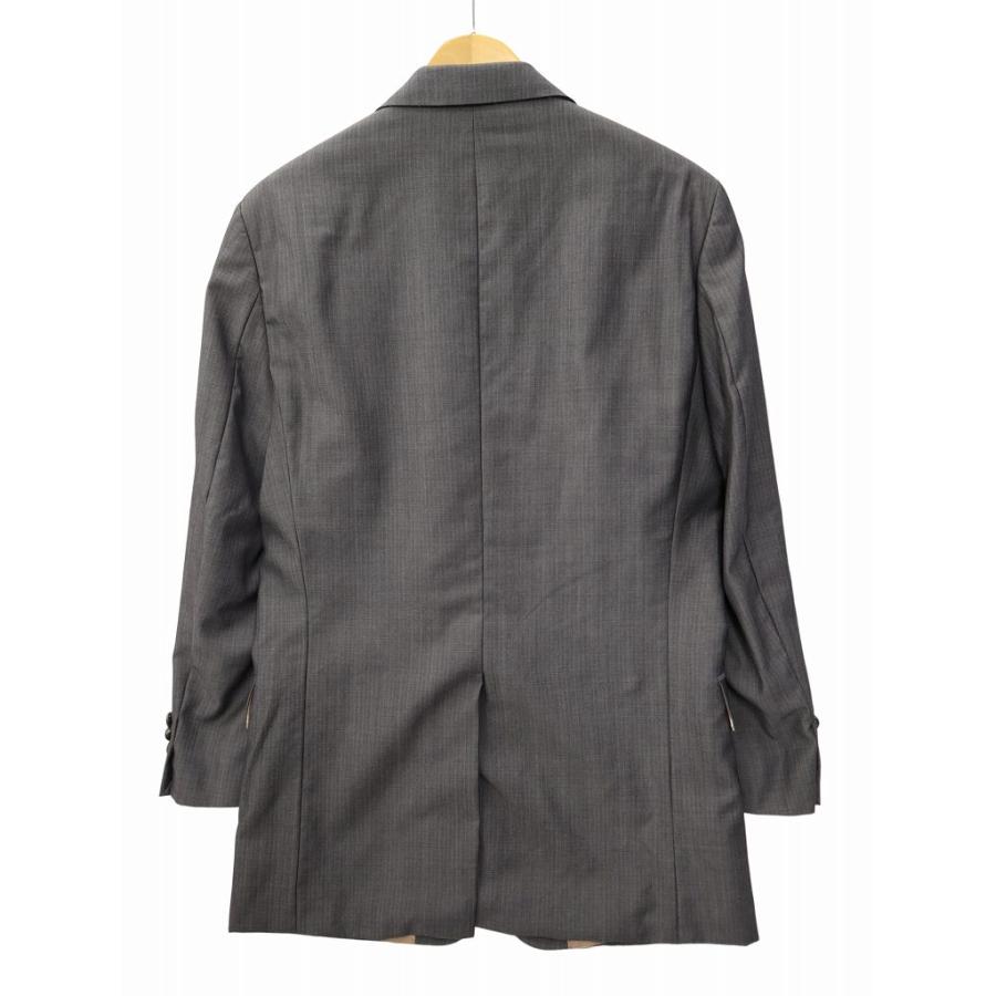 ヒューゴボス HUGO BOSS COLOMBO ストライプ テーラージャケット ストレート パンツ スーツ 上下 セットアップ M GRAY ...