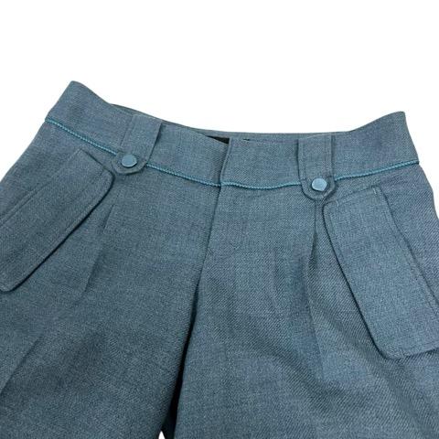 JILL STUART ジルスチュアート ショートパンツ 無地 ウール混 092-230063 0 青 ブルー レディース : ブランド古着 ...