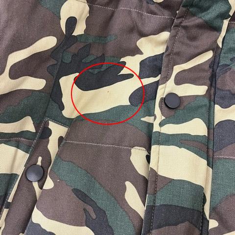 【中古】ロサンゼルステリトリー ダウンジャケット フード 長袖 迷彩柄 2XL カモフラージュ  メンズ ロサンゼルステリトリー ダウンジャケット フード 長袖 迷彩柄 2XL