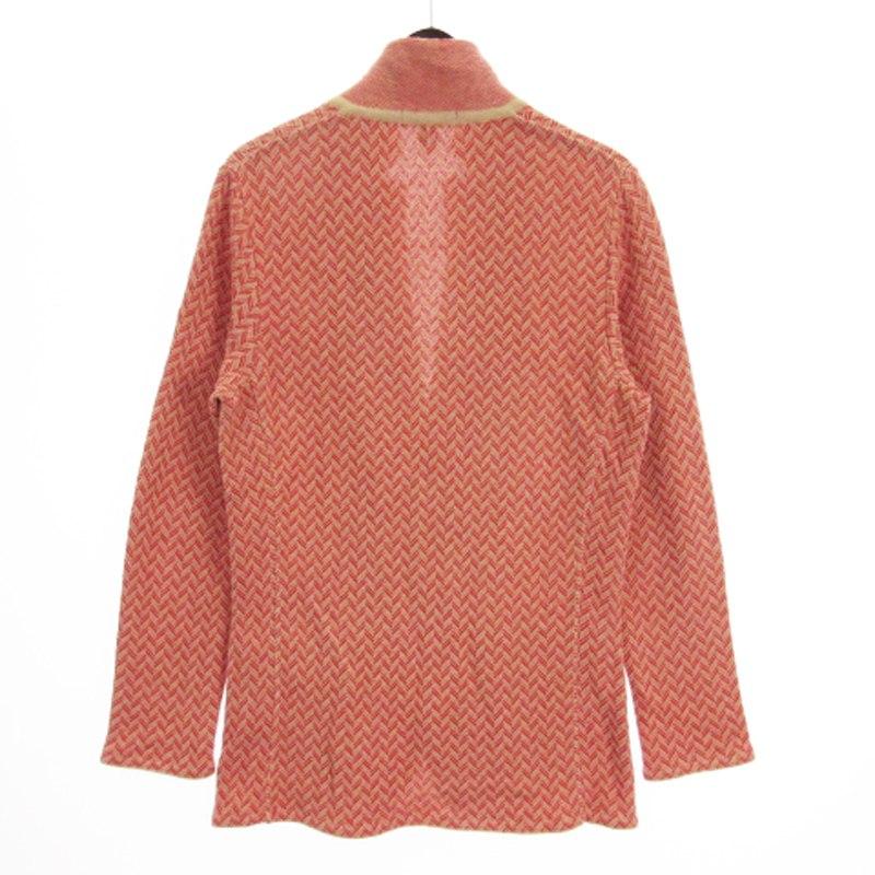 ラルディーニ LARDINI テーラード ジャケット ニット ヘリンボーン柄