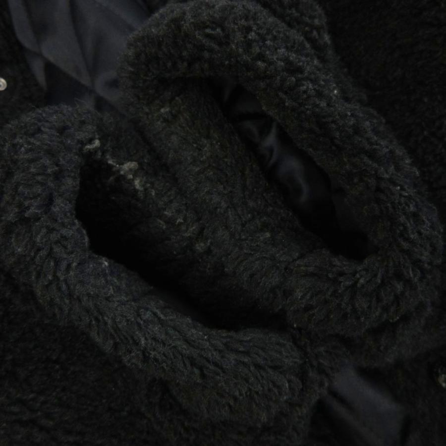 クーティー COOTIE ボア コーチジャケット 中綿 黒 ブラック L メンズ