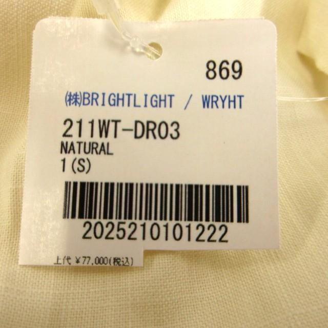 ライト WRYHT タグ付き 21SS PLEATED NIGHT DRESS シャツワンピース