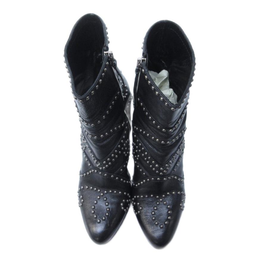 miu miu（ミュウミュウ） スタッズ ショートブーツ ブーティ