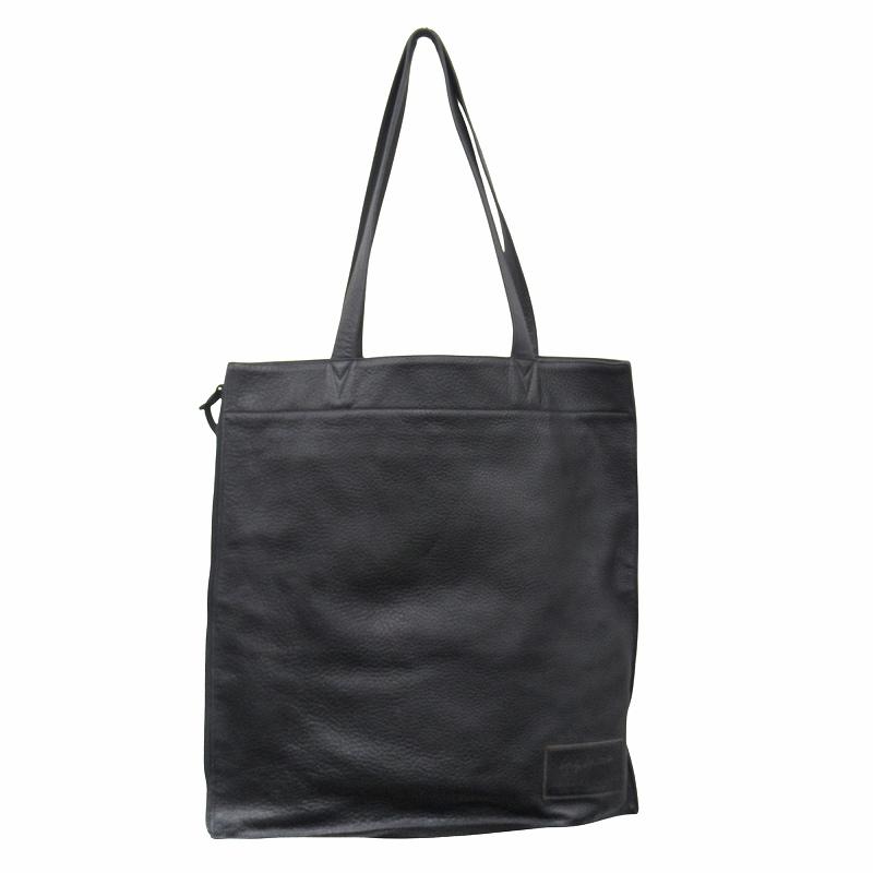 美品 19ss ヨウジヤマモトプールオム ロゴ エンボス レザー トート