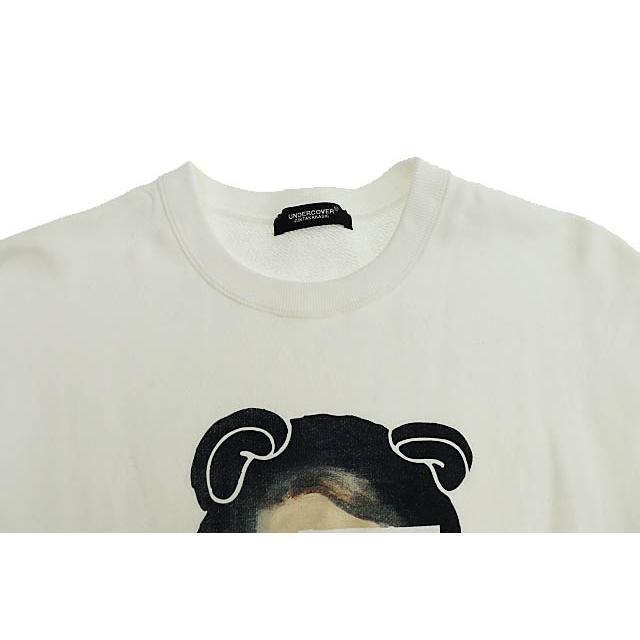 アンダーカバー UNDERCOVER 25SS PAINTING ICON SWEAT BEAR ペインティング アイコン ロゴ ベアー スウェット トレーナー UC1E9803-2 5 白 ...