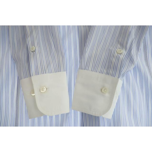 BURBERRY BLACK LABEL バーバリーブラックレーベル ボタンダウン ストライプ 長袖シャツ 38 青 ブルー ブランド古着ベクトル 250423 メ : ブランド古着販売の ...