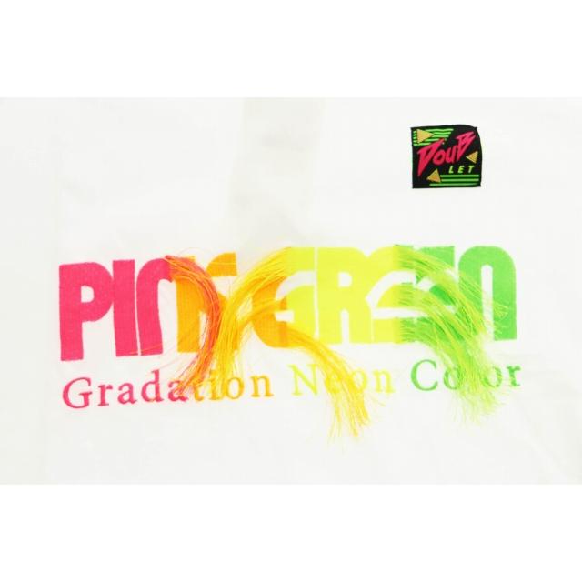 ダブレット doublet 19SS GRADATION NEON EMBROIDERY T-SHIRT