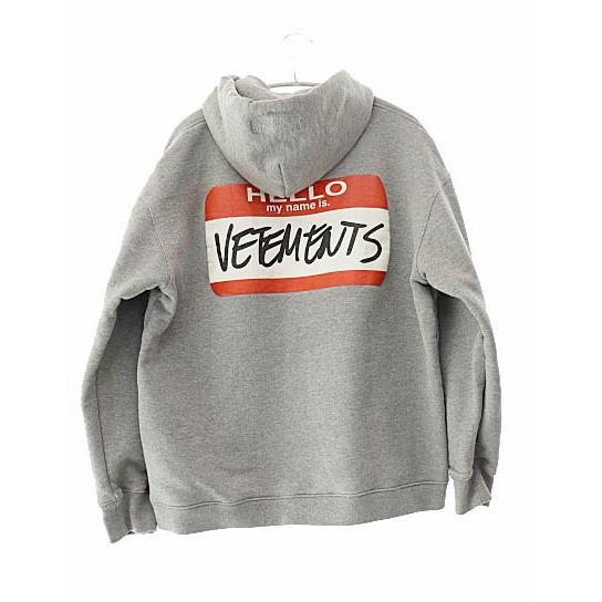 【中古】ヴェトモン ベトモン VETEMENTS MY NAME IS VETEMENTS ZIP UP HOODIE ジップ フーディー パーカー XS 251211 ヴェトモン ベトモン VETEMENTS MY NAME IS ZIP UP HOODIE マイ エーム