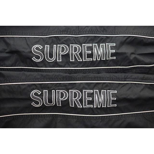 Supreme（シュプリーム） SUPREME 17SS STRIPED LOGO WARM PANTS BLACK