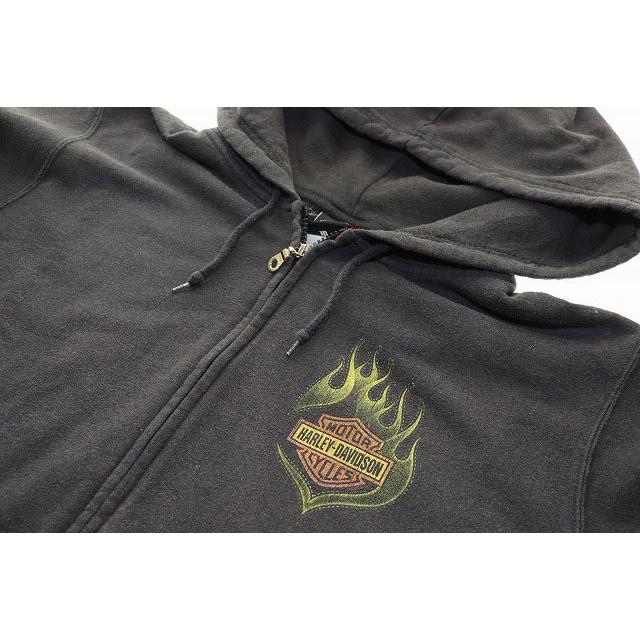 ハーレーダビッドソン HARLEY DAVIDSON FLAME LOGO PARKA BLACK 2X