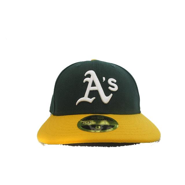 ニューエラ NEW ERA 59FIFTY MLBオンフィールド オークランド アスレチックス ホーム キャップ 8 グリーン系 帽子 メンズ ...