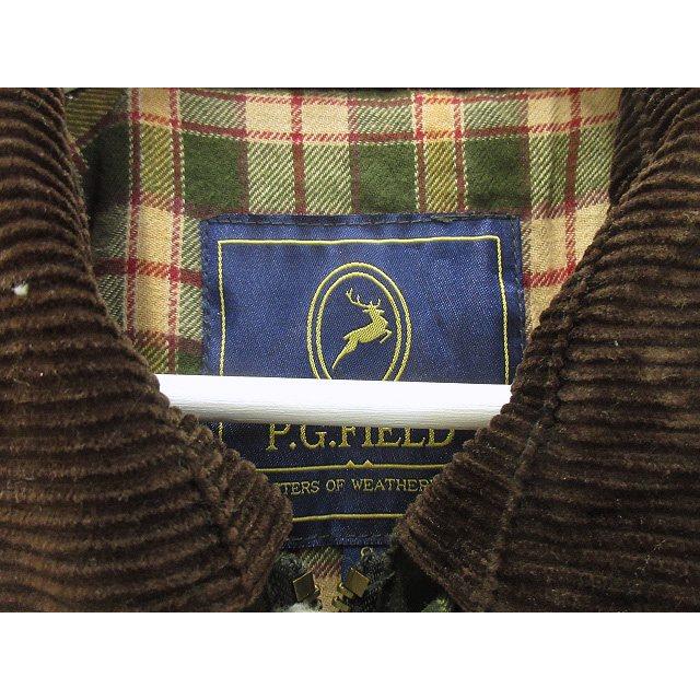 ピージーフィールド P.G FIELD オイルドジャケット S オリーブ系 裏地チェック アウター メンズ : ブランド古着販売のベクトル ...