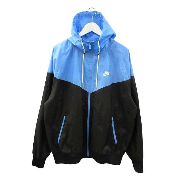 NIKE（ナイキ） NIKE NSW HE WR ウーブン フーディ ジャケット DA0002-014 ブルゾン XL ブルー ...