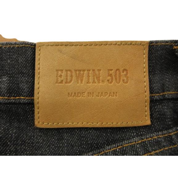 EDWIN エドウィン デニム ジーンズ 503 レギュラーストレートパンツ 日本製 ブラック 黒 36 ボトムス メンズ : ブランド古着販売のベクトル - 通販 - Yahoo!ショッピング