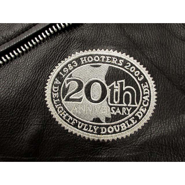 フーターズ HOOTERS 20周年 レザー ダブル ライダースジャケット