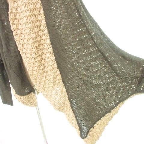 Somari タグ付き アシンメトリー ドルマンニット カーディガン F バイカラー GY61 レディース : ブランド古着販売のベクトル ...