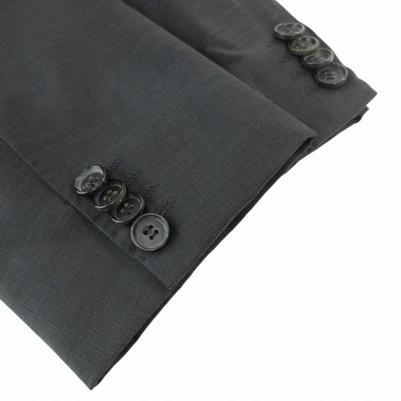 ヒューゴボス HUGO BOSS テーラードジャケット ブレザー 2B サイドベンツ ウール 48 XL 黒 ブラック /SS 0917 ...