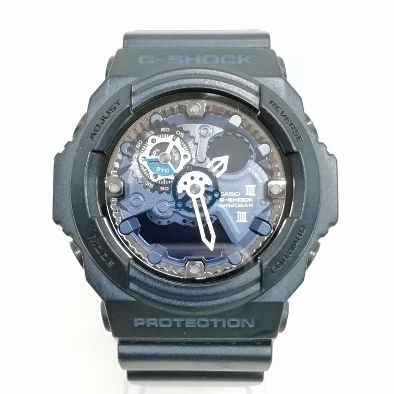 G-SHOCK カシオジーショック CASIO GA-300A アナデジ デジタル 腕時計 ネイビー系 メンズ : ブランド古着販売のベクトル ...