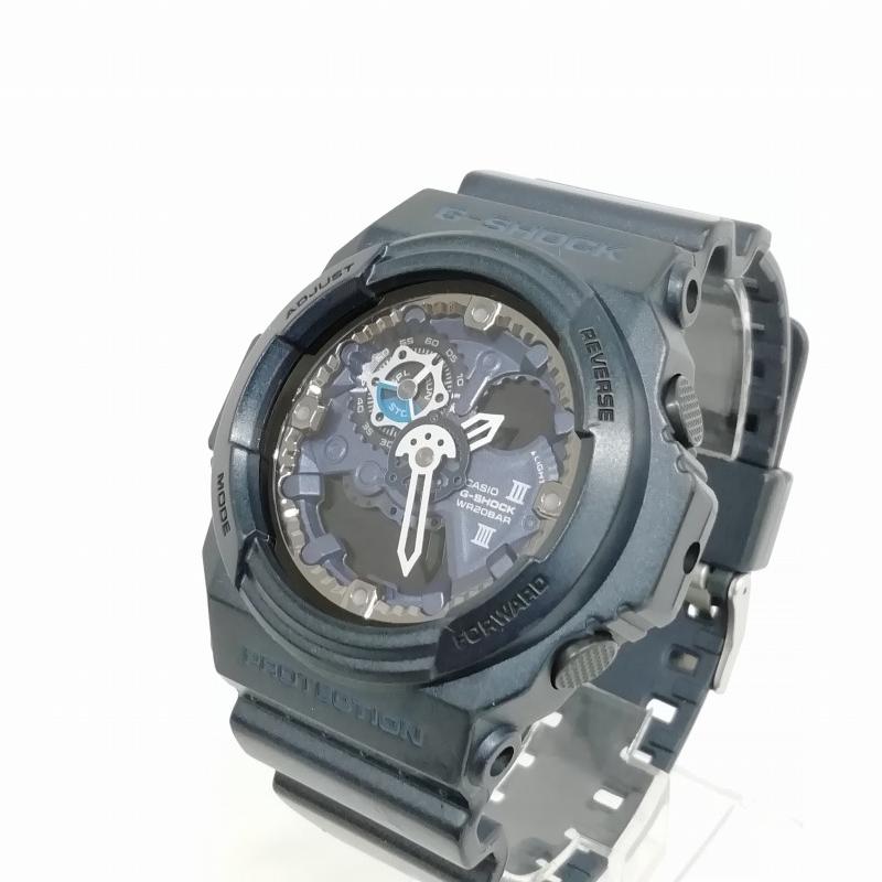 G-SHOCK カシオジーショック CASIO GA-300A アナデジ デジタル 腕時計 ネイビー系 メンズ : ブランド古着販売のベクトル ...