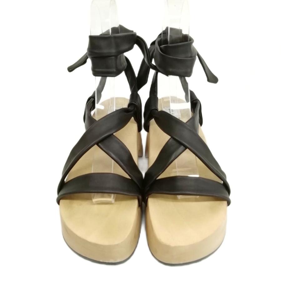 【中古】ジルサンダー JS34011A Leather Strap Wedge Sandals レザーストラップ ウェッジ サンダル 36 ダークブラウン ジルサンダー JIL SANDER JS34011A Leather Strap Wedge Sandals