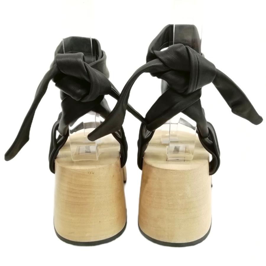 ジルサンダー JIL SANDER JS34011A Leather Strap Wedge Sandals