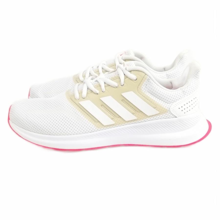 adidas（アディダス） adidas FW5142 ファルコンラン ランニングシューズ スニーカー 美品 23.5cm ホワイト系 ...
