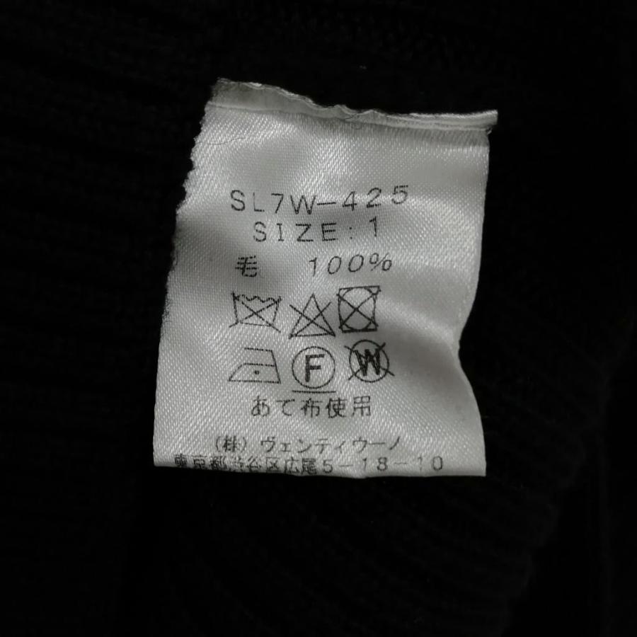 スローン SLOANE 24AW HPS別注 SL7W-425 ハーフ ZIP リブ ニット