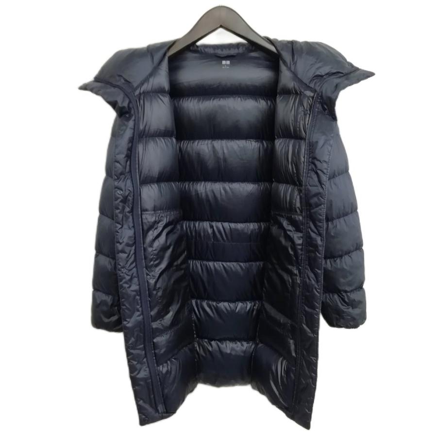 ユニクロ（UNIQLO） UNIQLO 212-146395 ウルトラライト ダウン コート エクストラウォーム L ネイビー レディース ...
