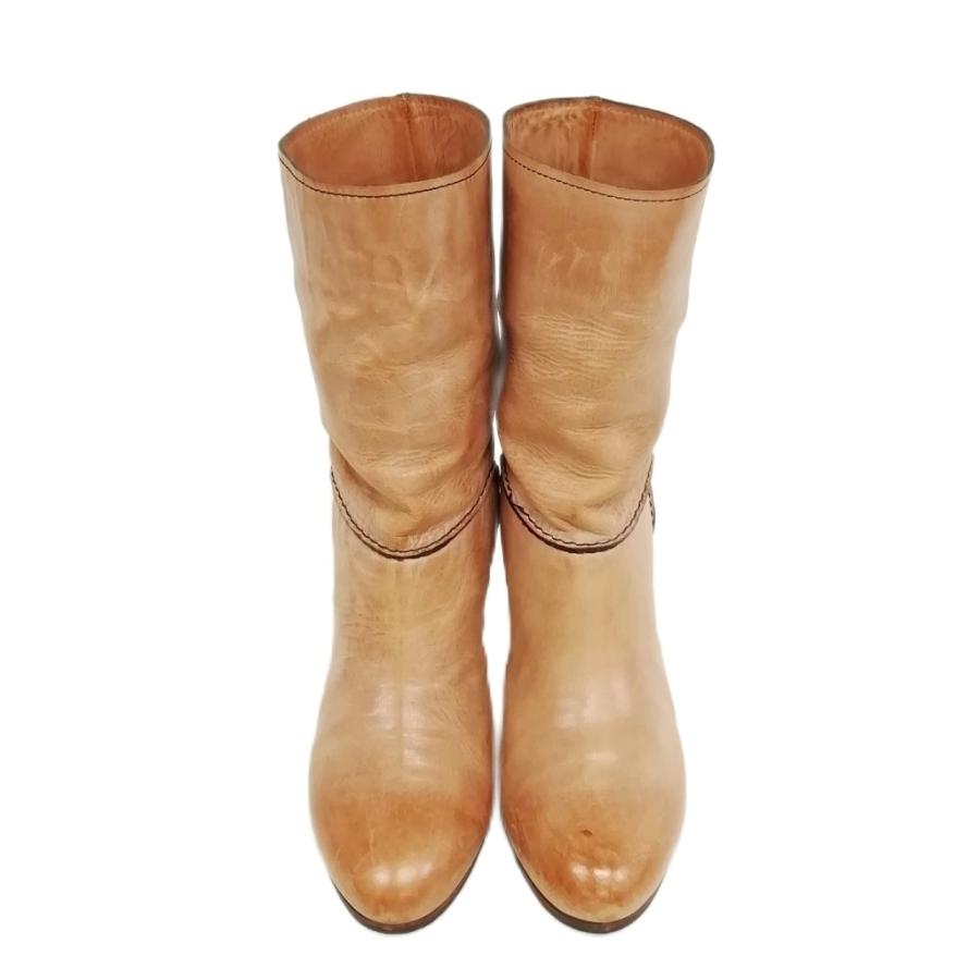 Chloe（クロエ） レザー ショート ブーツ ブーティ 36 ベージュ系 レディース : ブランド古着販売のベクトル - 通販 ...
