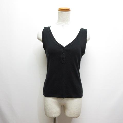 オゾック OZOC ノースリーブ ニット カットソー Vネック 38 黒 ブラック タンクトップ 日本製 レディース : 065-202405240127 : ブランド古着販売のベクトル ...