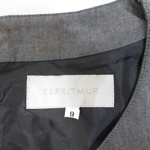 未使用品 エスプリミュール ESPRITMUR 半袖 ワンピース 9 グレー 裏地付き タグ付き レディース : ブランド古着販売のベクトル - 通販 - Yahoo!ショッピング