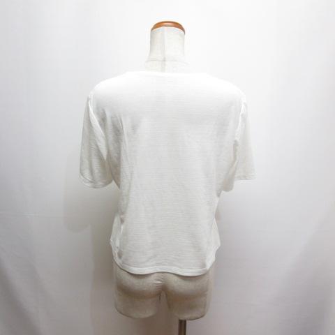 バンベール VINVERT 美品 半袖 刺繍 Tシャツ カットソー 9AR オフホワイト ラインストーン装飾 日本製 レディース : ブランド古着販売のベクトル - 通販 - Yahoo!ショッピング