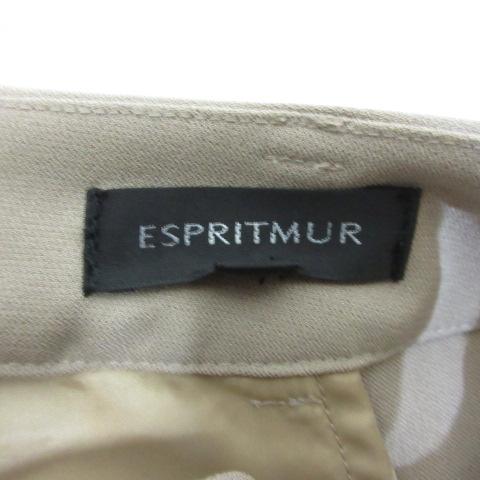 エスプリミュール ESPRITMUR ストレート パンツ スラックス 11 ベージュ ストレッチ ジッパーフライ バックゴム センタープレス レディース : 065-202411130208 ...