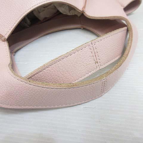 ヨーガンレール JURGEN LEHL レザー ハンド トート バッグ 薄ピンク