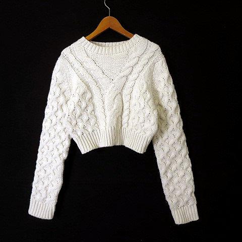 ZARA ザラ ケーブル ニット セーター クロップド ローゲージ ZARA ザラ ケーブル ニット セーター クロップド ローゲージ