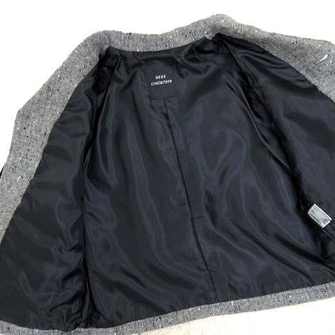 ベベ bebe ジャケット ネップ ツイード ウール ベロア 異素材 切替 ロゴ ワッペン 4ボタン フォーマル 長袖 120 グレー 黒 KIDS キッズ : ブランド古着販売のベクトル ...