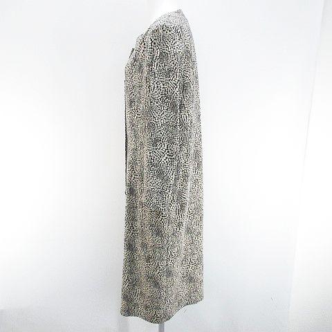 ミモモーダ MIMO MODA ロングコート 薄手 44 ベージュ系 日本製 肩パット 裏地 総柄 レディース : ブランド古着販売のベクトル - 通販 - Yahoo!ショッピング