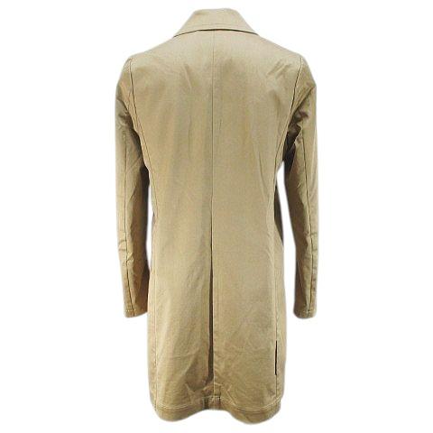 ドリバイイチパーセント Dori by ICHI PERCENT チェスターコート ミドル丈 2/M ベージュ 無地 ボタン 裏地 日本製 レディース : ブランド古着販売のベクトル - 通販 ...