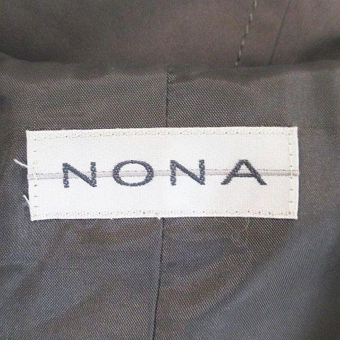 NONA ミリタリージャケット 薄手 13 茶系 ブラウン ポケット 裏地 無地 レディース : ブランド古着販売のベクトル - 通販 - Yahoo!ショッピング