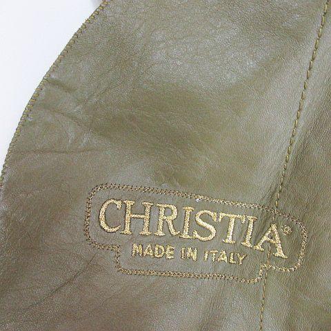 クリスティア CHRISTIA リバーシブル 羊革 ムートンコート ロング丈 44