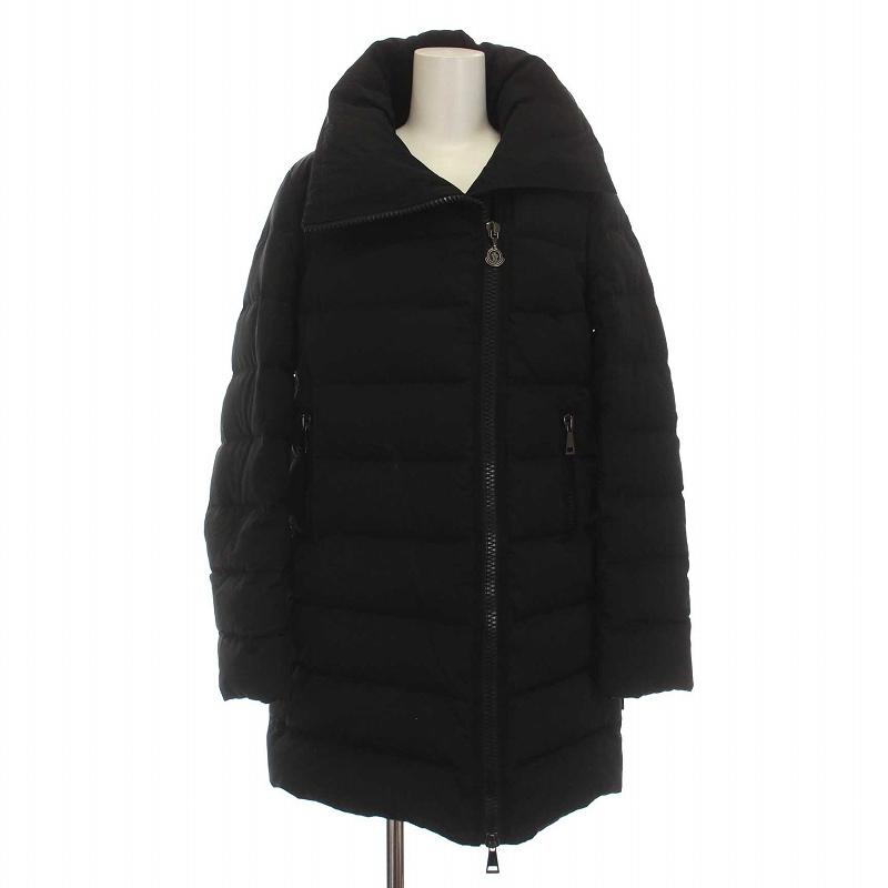 MONCLER モンクレール GERBOISE ジェルボワーズ ダウンコート ロング ジップアップ アウター 0 S 黒 ブラック 54543 ...