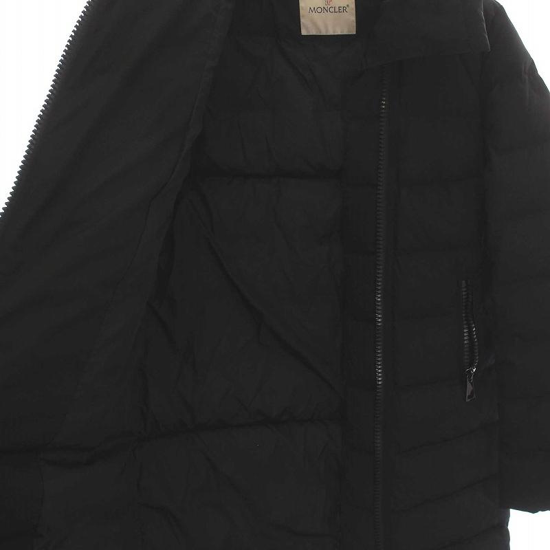 MONCLER モンクレール GERBOISE ジェルボワーズ ダウンコート ロング ジップアップ アウター 0 S 黒 ブラック 54543 ...