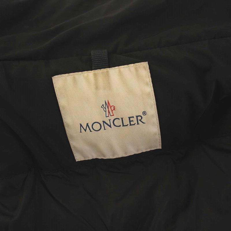 MONCLER モンクレール GERBOISE ジェルボワーズ ダウンコート ロング ジップアップ アウター 0 S 黒 ブラック 54543 ...