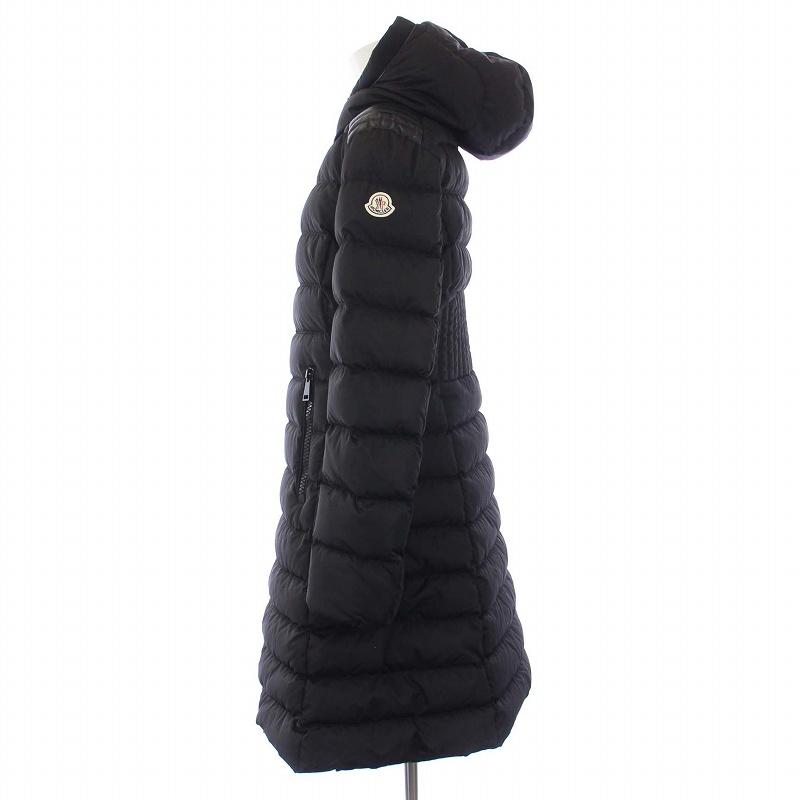 MONCLER（モンクレール） MONCLER 18AW TALEVE ダウンコート アウター ロング ジップアップ フード 2 M 黒 ...
