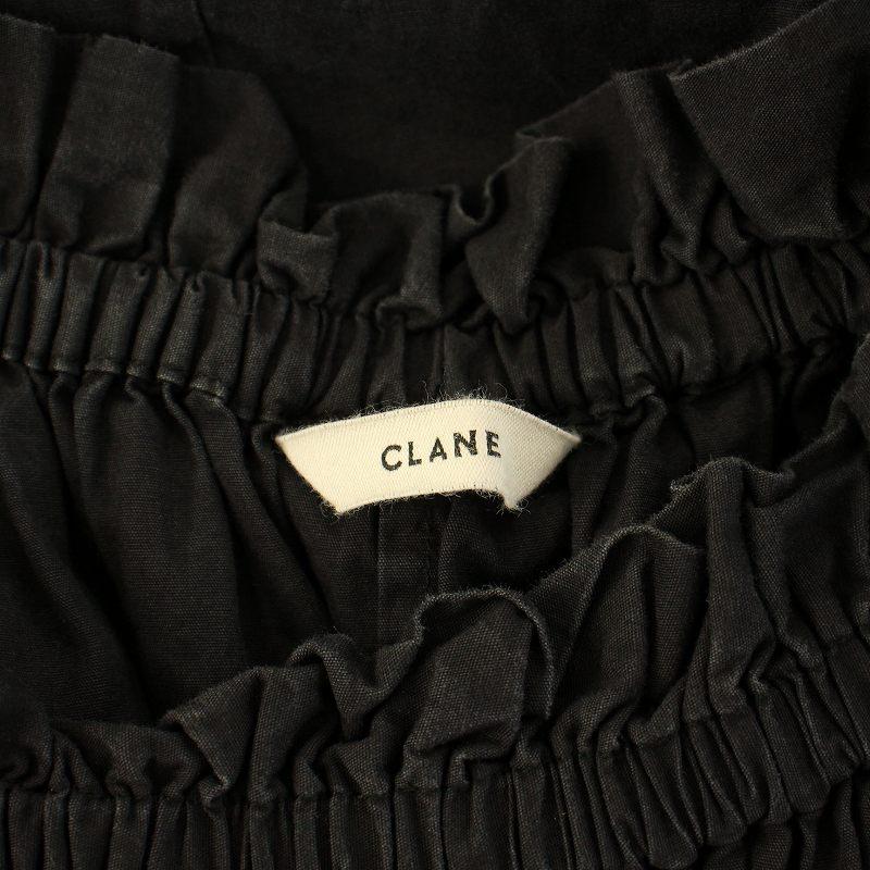 クラネ CLANE 2WAYショルダーワンピース フレア ギャザー マキシ ロング オフショルダー 七分袖 0 XS 黒 ブラック 10112-5212 : 081-102410030076 ...