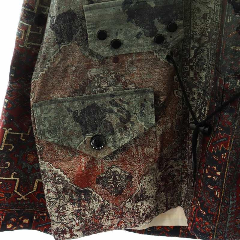 【中古】チルドレン オブ ザ ディスコーダンス ラグプリントスモックパーカー プルオーバー 1 カーキ COTDPO-002 チルドレン オブ ザ ディスコーダンス Children of the discordance