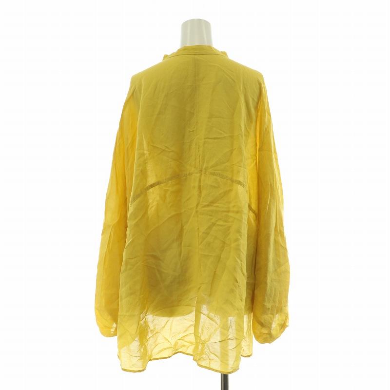フレームワーク Framework 23SS シアーリネンポンチョブラウス シャツ 麻混 長袖 F イエロー 23051220740020 /NQ レディース : ブランド古着販売のベクトル ...