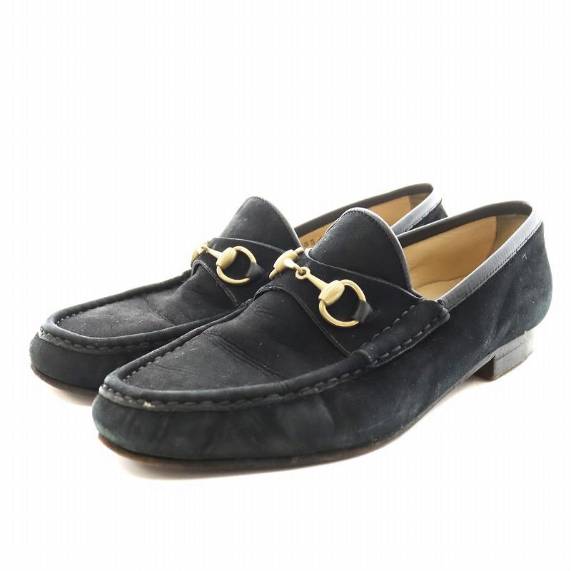 GUCCI グッチ ホースビット ローファー レザー 37.5 黒 ブラック 0255 /AN18 D レディース : ブランド古着販売のベクトル - 通販 - Yahoo!ショッピング